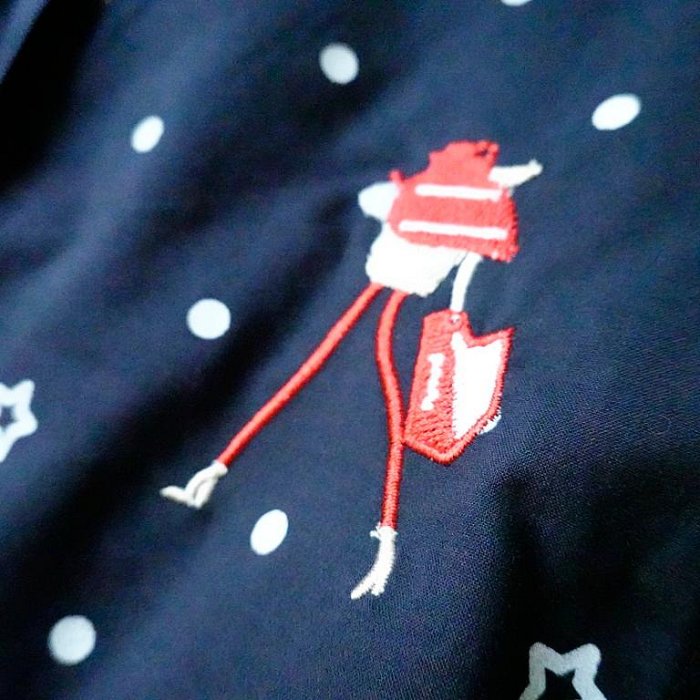 一元起標～當 我 們 在 衣 起C-WIT＊╯全新專櫃仙妮點點星星燙漆襯衫2L | Yahoo拍賣