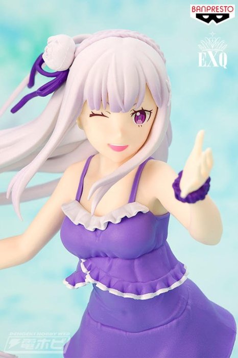 愛蜜莉雅 正版 EXQ Re0 從零開始的異世界生活 泳裝 公仔 盒25x14x14 | Yahoo拍賣