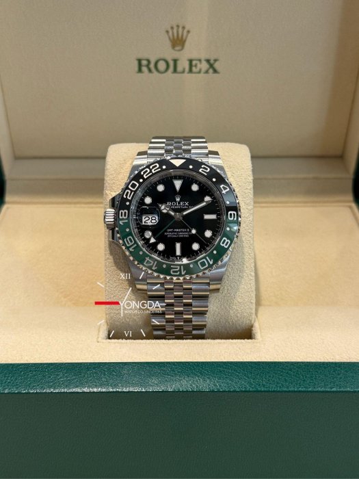 ROLEX 勞力士 2025 現貨 全新品 GMT-MASTER II 左冠錶 雪碧圈 126720 VTNR - 0002 紀念型 Jubilee 五銖帶 | Yahoo拍賣