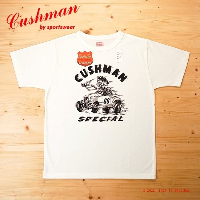 BTO 日本【Cushman】Knuckle繪 25週年限定 HOT ROD骷髏賽車Tee | Yahoo拍賣