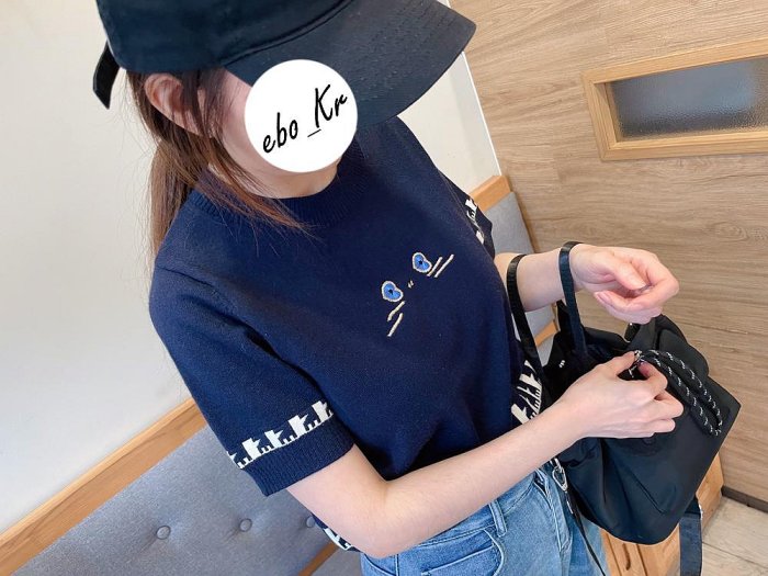 ＊EBO_KR＊韓 超Q刺繡小貓設計感柔彈針織衣 | Yahoo拍賣