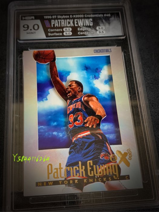 大猩猩 限量/499 白天窗 PATRICK EWING 1996-97 E-X2000 CREDENTIALS HGA.9級鑑定卡 | Yahoo拍賣
