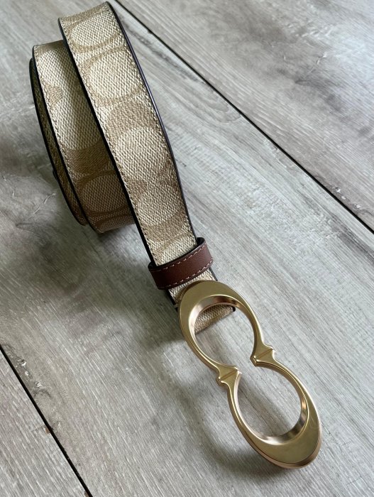 ~豆豆童心~ COACH CA516 IMBDX E23 44 X logo皮帶(已售出) | Yahoo拍賣