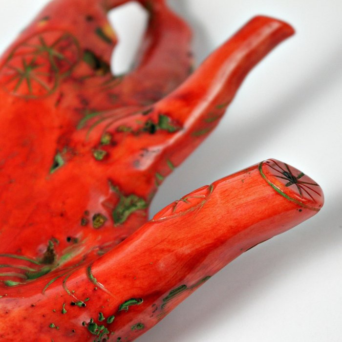 【桑園の】古董藝術 珊瑚 雕刻品 擺件 (委託品) D 5079 B27 | Yahoo拍賣