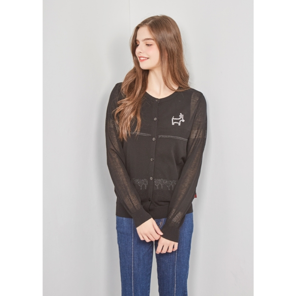 【Scottish House】 挑孔設計長袖薄外套 (CGT11430) | 針織衫/毛衣 | Yahoo購物中心