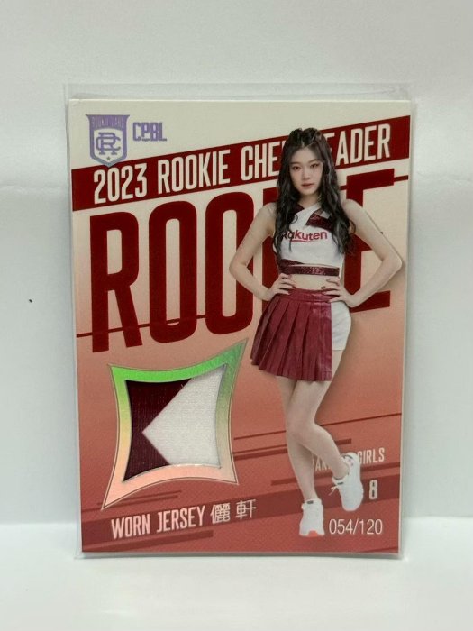 2023 中華職棒年度球員卡 ROOKIE CHEERLEADER Rakuten Girls 樂天女孩儷軒 新人球衣卡 RC | Yahoo拍賣
