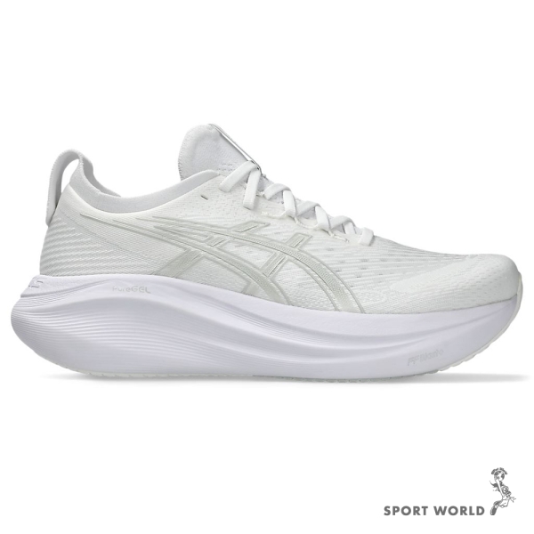 Asics 亞瑟士 慢跑鞋 男鞋 緩衝 GEL-NIMBUS 27 白【運動世界】1011B958-100 | 慢跑鞋 | Yahoo購物中心