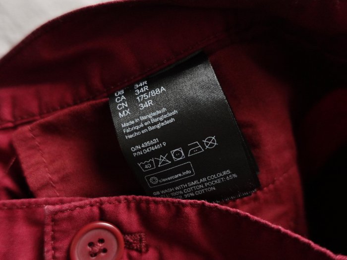 CA 瑞典品牌 H&M 深紅 休閒短褲 EUR 50 一元起標無底價E447 | Yahoo拍賣