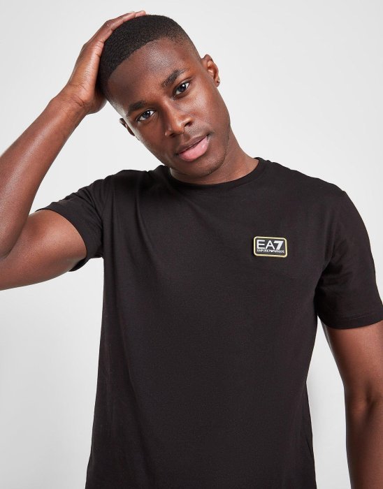 全新Emporio Armani EA7 Vigor 黑色短T 燙金 歐洲限定 | Yahoo拍賣