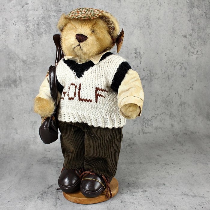 【桑園の】高爾夫 帥氣 泰迪熊 休閒健身風 毛絨娃娃 (委託品) D 7370 B26 | Yahoo拍賣