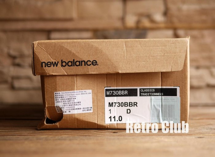 Retro CLUB【一元起標】【近全新】美國 NEW BALANCE M730BBR 英製 Made in UK 麂皮拼接尼龍 復古慢跑鞋 ...