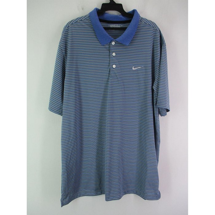 男 ~【NIKE】水藍色條紋POLO衫 2XL號(6B103)~99元起標~ | Yahoo拍賣