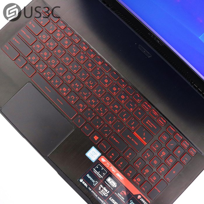 【US3C-高雄店】【一元起標】MSI GF75 Thin 17吋 FHD i7-8750H 8G 256G SSD+1T HDD GTX 1050-4G | Yahoo拍賣