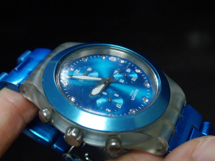 【阿輝の古物】手錶_Swatch_可運作_錶面多刮痕 錶帶有使用痕跡_#E22 | Yahoo拍賣