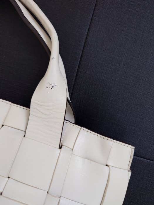 Michael Kors 白色全真皮編織流蘇包/手提包/側背包/斜背包(e) | Yahoo拍賣