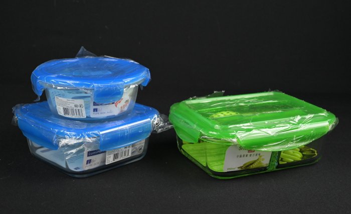 《玖隆蕭松和 挖寶網U》Luminarc 樂美雅 / SNAPWARE 方形 圓形 玻璃保鮮盒 分隔式保鮮盒 分裝盒 共 3入 (11690) | Yahoo拍賣