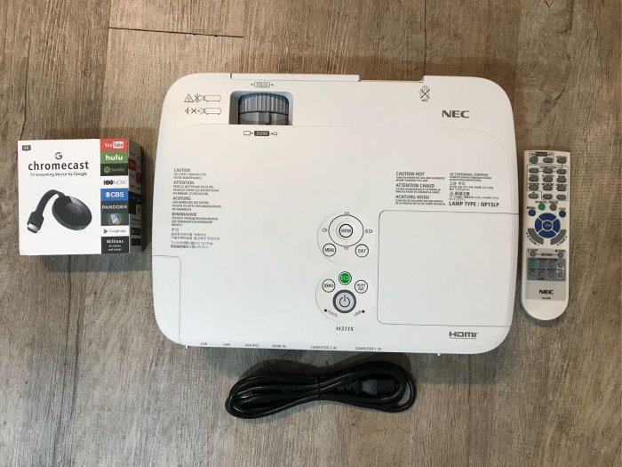 NEC M311X投影機 3100流明 9成5新 HDMI 實測手機平板可外接無線投影 任天堂switch多人遊戲不延遲 | Yahoo拍賣
