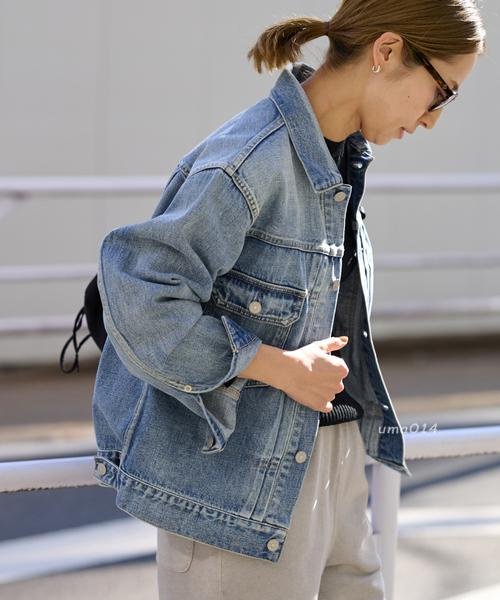 ｜The Dood Life｜日本 Spick & Span FRAMeWORK / 知性方廓形 精細水洗單寧色 魅力牛仔外套 | Yahoo拍賣