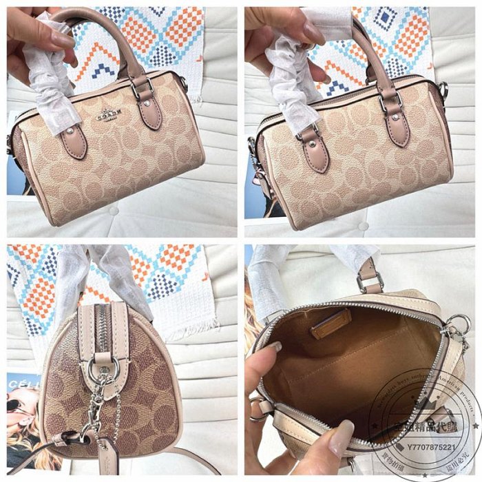空姐精品代購 COACH CAB16 CW329 CW330 CY742 MINI 奧萊新款 小號波士頓 側背女包 枕頭包 單肩斜挎 手提小包 ...