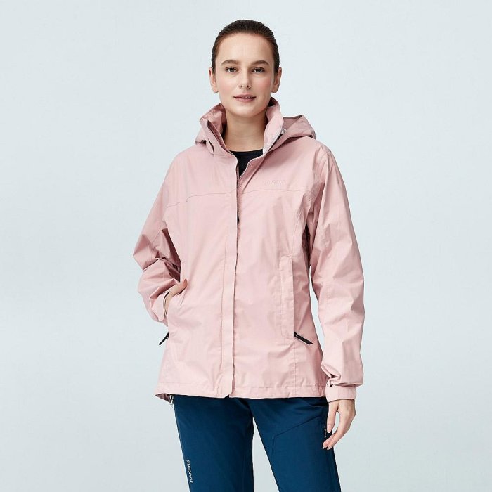 HAKERS 哈克士 櫻花粉 防水透氣 登山 露營 戶外 連帽 機能外套 一O一元起標無底價 | Yahoo拍賣