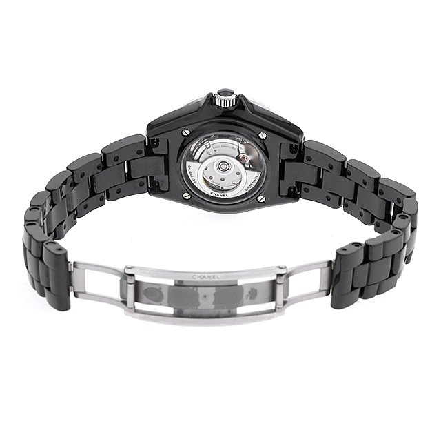 CHANEL H5696 香奈兒 J12 手錶 機械錶 黑陶瓷 33mm 女錶 新款機芯 透明背蓋 | Yahoo拍賣