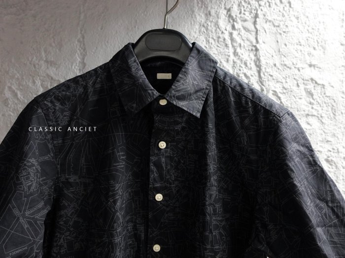 CA 日本品牌 GU 黑底花紋 純棉 短袖襯衫 M號 一元起標無底價E186 | Yahoo拍賣