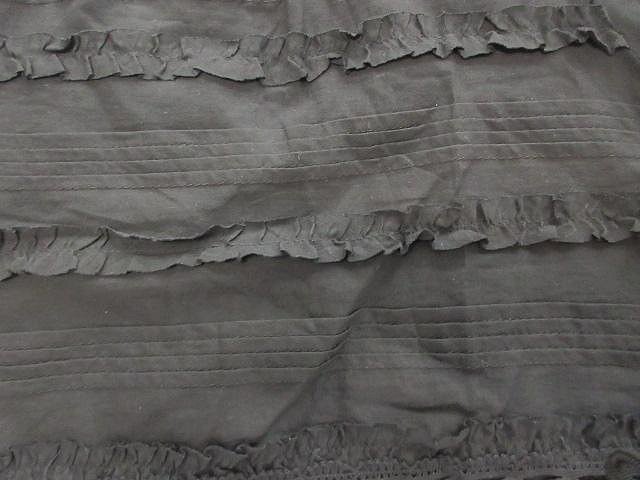 3782~ 韓系 VENTI 甜心俏麗黑色荷葉滾邊布蕾絲拼接鬆緊腰美褲~F | Yahoo拍賣