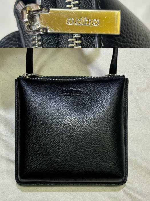 一元起標~ 近新專櫃odbo真皮斜背包 德國品牌小方包側背包 皮革貼身包 肩背包 牛皮托特包手機袋 輕巧隨行包 斜跨包 | Yahoo拍賣