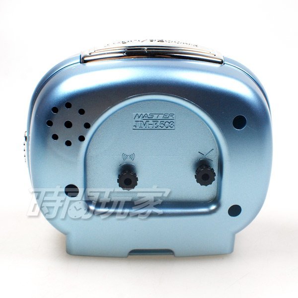 MASTER 台灣製造 方型 精美鬧鐘 連續秒針 超靜音 貪睡 燈光 LED強光數字面板 JM-E503藍【時間玩家】 | Yahoo拍賣