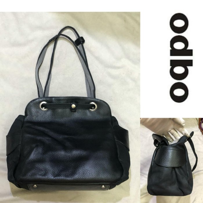 一元起標~ 近新 專櫃odbo真皮側背包 德國品牌尼龍肩背包 皮革波特包 牛皮公事包 A4購物袋包 時尚托特包 | Yahoo拍賣