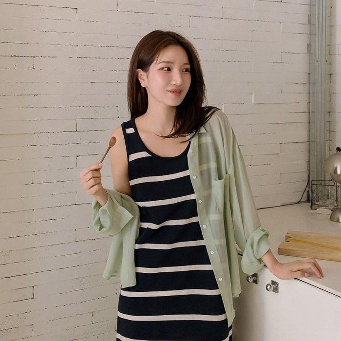 Bellee 正韓 Smooth Touch 柔順天絲長袖微透襯衫上衣 (5色) 【0604-3】 | Yahoo拍賣