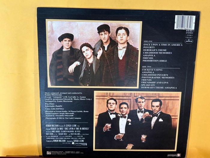 【黑膠報報-黑膠】ONCE UPON A TIME IN AMERICA/ ORIGINAL MOTION PICTURE SOUNDTRACK- A12-10 | Yahoo拍賣