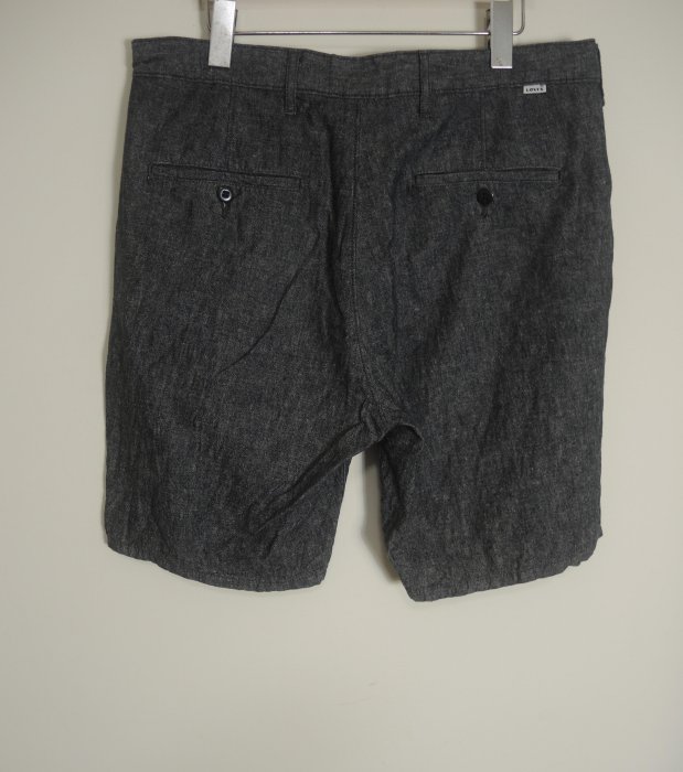 Furugi Shop 美國百年老牌 Levis 麻灰 Chambray 透氣 休閒短褲 一元起標 1G650 | Yahoo拍賣