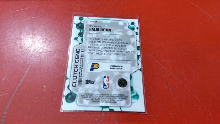 吳A】25-26 Topps Chrome【Tyrese Haliburton】Clutch Gene特卡 | Yahoo拍賣