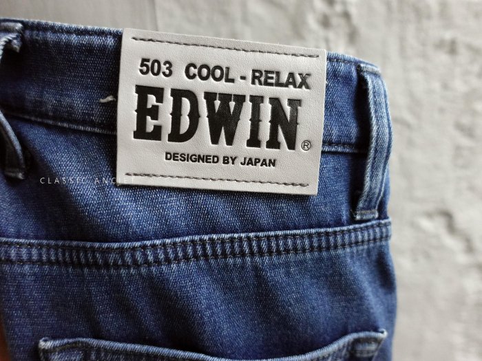 CA 愛德恩 EDWIN 藍系仿舊刷紋 直筒 彈性牛仔褲 29腰 一元起標無底價E458 | Yahoo拍賣
