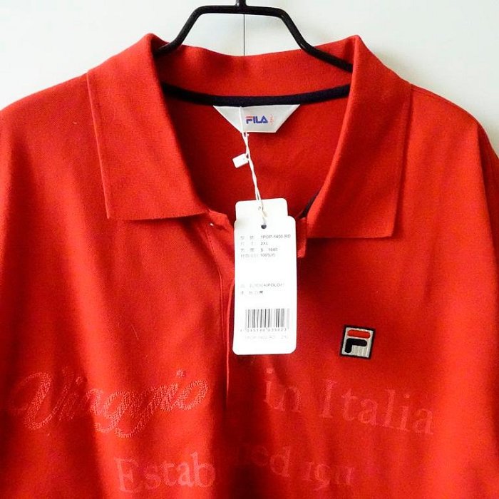 男╭＊一元起標～當 我 們 在 衣 起C-WIT＊╯全新專櫃FILA亮眼簡單休閒款POLO上衣2XL | Yahoo拍賣
