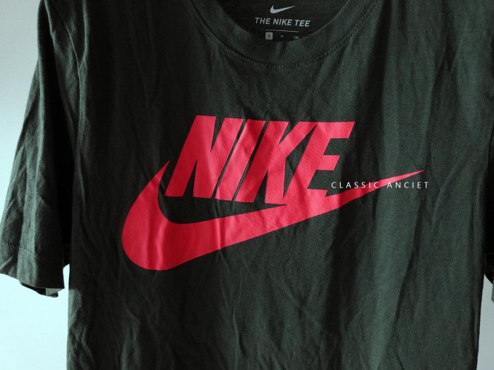 CA 美國運動品牌 NIKE TEE 軍綠 純棉 休閒短t S號 一元起標無底價C503 | Yahoo拍賣