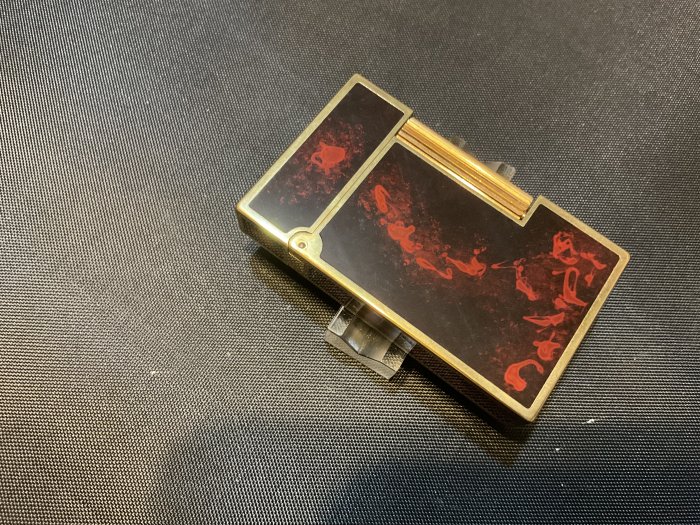 法國都彭St Dupont經典紅黑色中國漆款打火機007 | Yahoo拍賣