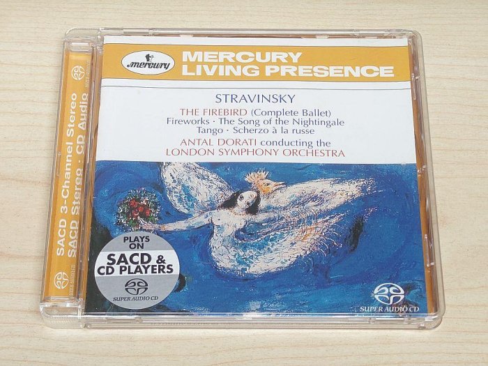 【駱克二手古典CD】STRAVINSKY THE FIREBIRD DORATI SACD 專輯頁&封底黃斑 小刮傷 不影響播放 | Yahoo拍賣