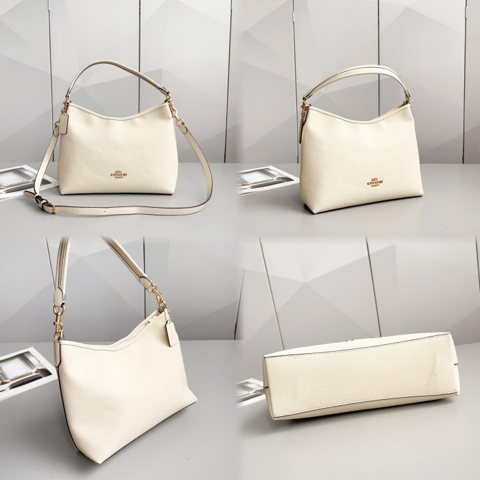 NaNa代購 Coach CR148 CR149 CR150 新款Laurel素面牛皮女士手袋 托特包 流浪包 斜背包 手提包 腋下手提包 附 ...