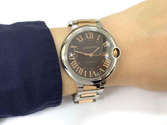 【JDPS 御典品 / 名錶專賣】 CARTIER卡地亞錶 Ballon Bleu 藍氣球系列 中玫瑰金 自動 42mm 附盒証 編號T767 | Yahoo拍賣