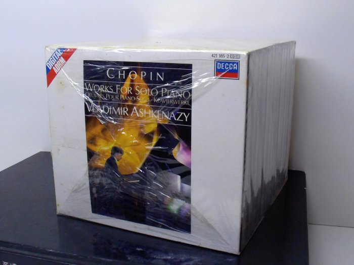 0605【Chopin, Vladimir Ashkenazy – Works For Solo Piano #未拆封/13CD/音癡妹二手古典CD一元起標】 | Yahoo拍賣