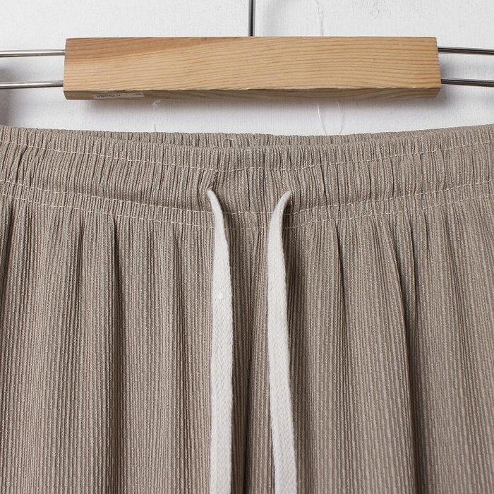 Bellee 正韓 交叉刺繡綁帶鬆緊混紡寬管褲 (5色)【0408-71】 | Yahoo拍賣