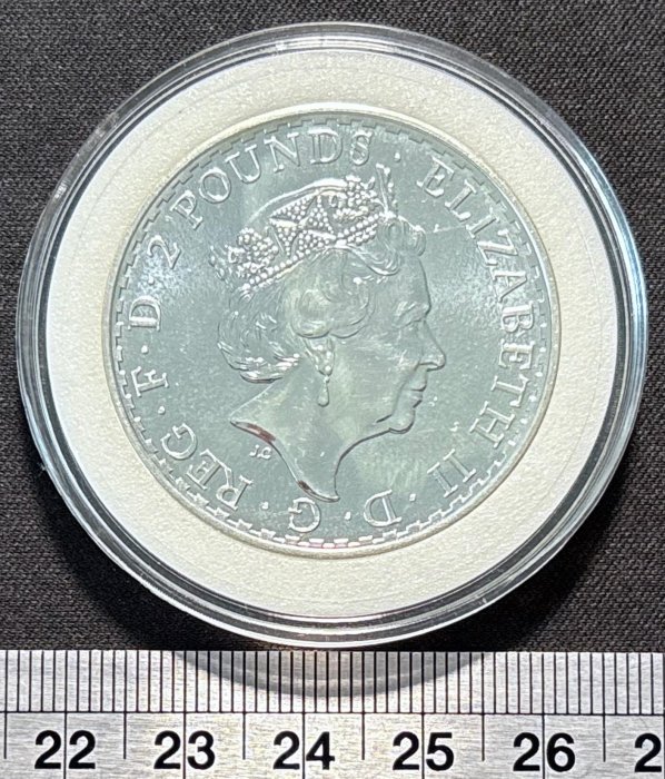 【週日21:00】64~Q73~英國2鎊銀幣1盎司 保真如圖 | Yahoo拍賣