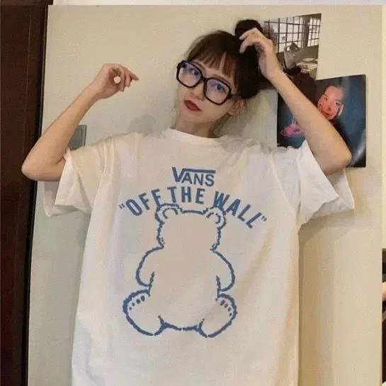 換季特價VANS萬斯超大碼男女情侶款學生T恤衫純棉背心短袖套頭寬松百搭夏季新款S-4XL | Yahoo拍賣