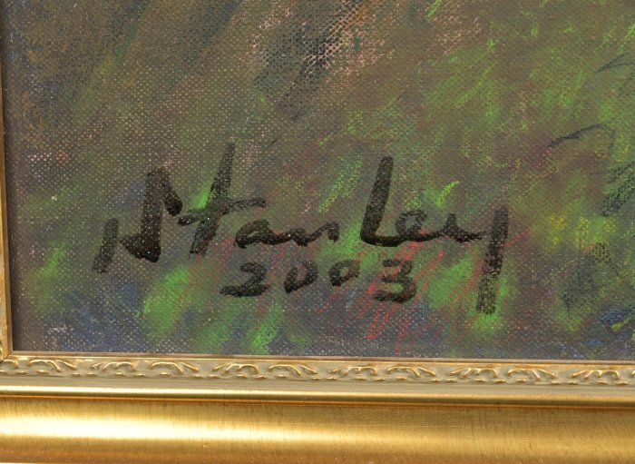 《玖隆蕭松和 挖寶網L》木框 黃士嘉 2003 長城秋望 萬里長城 風景油畫 藝術品擺飾 (10712) | Yahoo拍賣