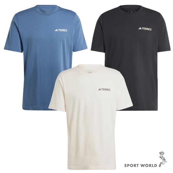 Adidas 短袖上衣 男裝 印花 純棉 藍/黑/米【運動世界】IW2722/IZ0471/IZ0470 | adidas | Yahoo購物中心