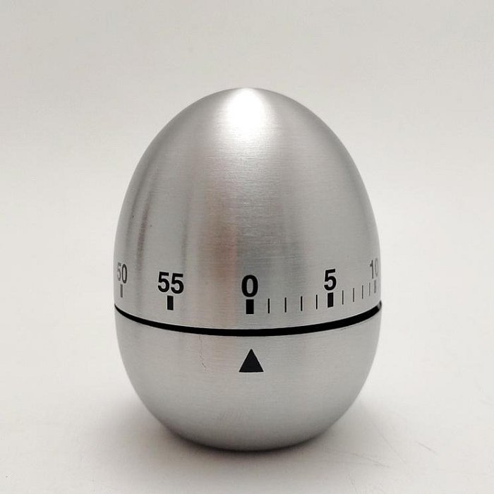 【timekeeper】 不鏽鋼蛋型機械式運動閱讀上網小憩計時器/烘焙定時器 | Yahoo拍賣