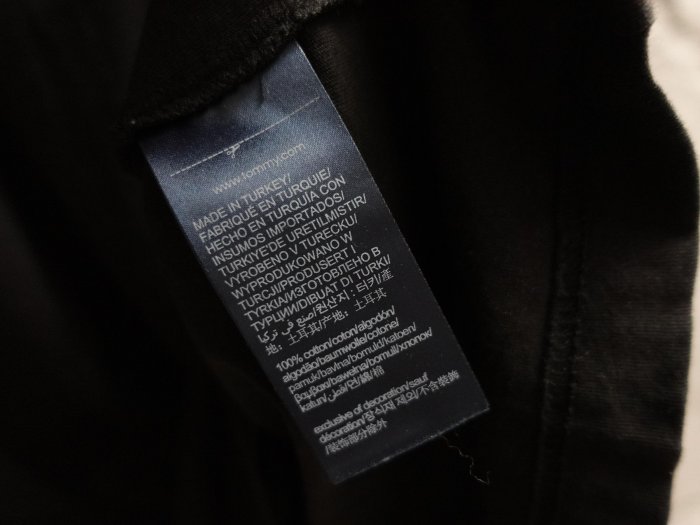 CA 美國品牌 TOMMY HILFIGER 黑色 純棉 休閒短t M號 一元起標無底價E379 | Yahoo拍賣