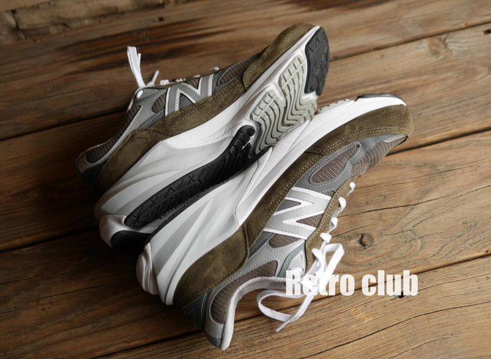 Retro CLUB【一元起標】【二手】美國 NEW BALANCE U990OG6 990v6 美製 墨綠 麂皮 復古慢跑鞋 F25433 ...